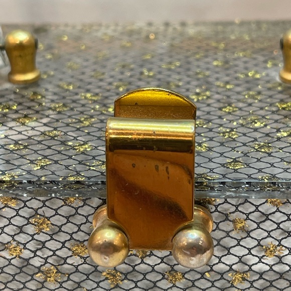 Wilardy | Bags | Very Rare Antique Wilardy Mark Lucite Gold Stardust ...